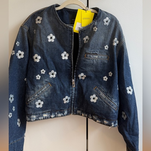 Marc Jacobs | Jackets & Coats | Marc Jacobs Floral Denim Jacket | Poshmark